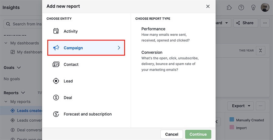 Campaigns Insights - Knowledge Base | Pipedrive